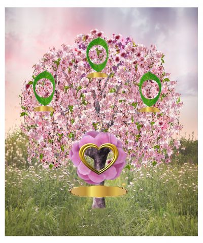 Copper Family Tree Templates - Slim Cavas – Photo Family Tree